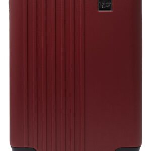 Travelers Club Cosmo Hardside Spinner Luggage, Rhubarb Red, Carry-On 20-Inch