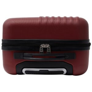 Travelers Club Cosmo Hardside Spinner Luggage, Rhubarb Red, Carry-On 20-Inch