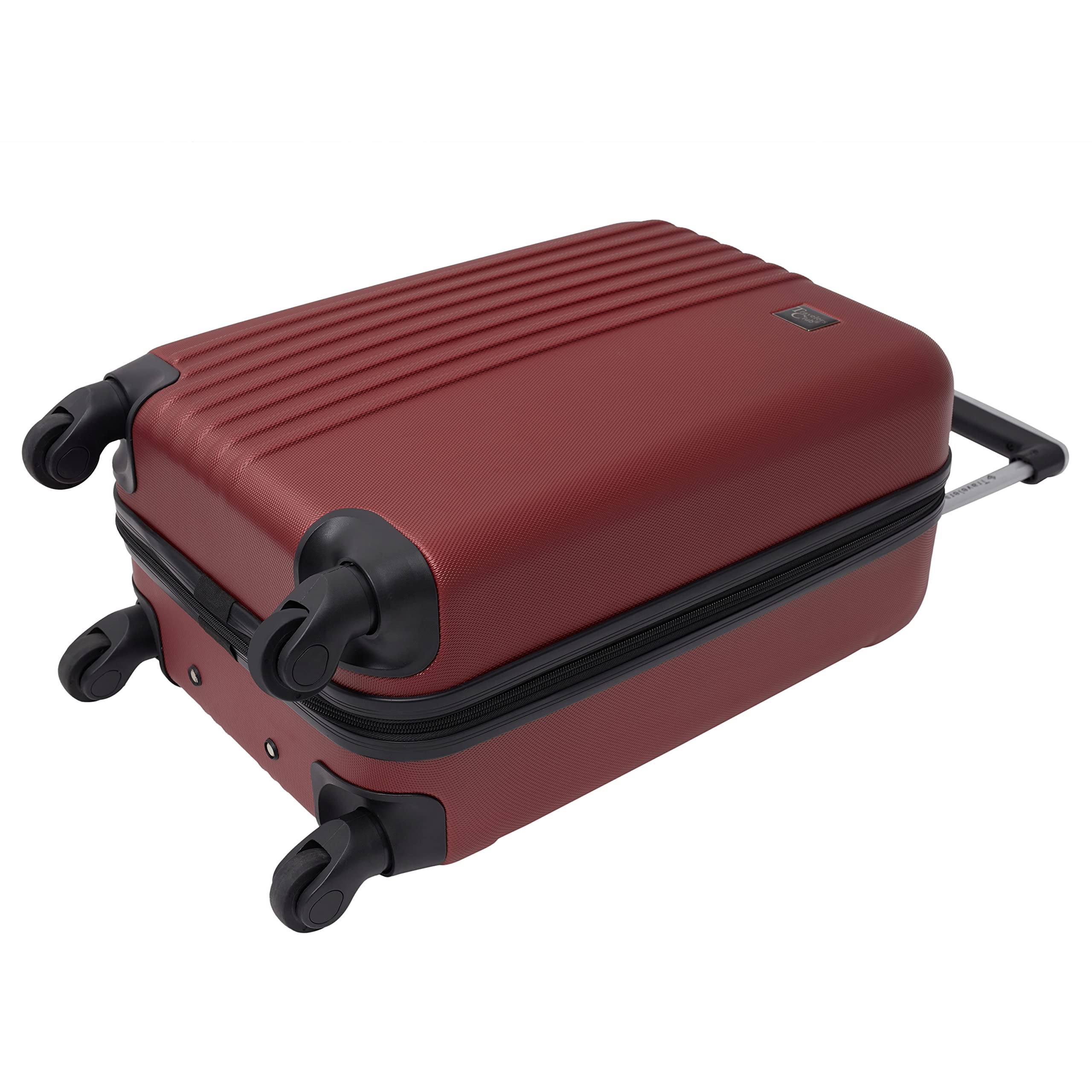 Travelers Club Cosmo Hardside Spinner Luggage, Rhubarb Red, Carry-On 20-Inch