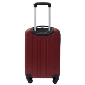 Travelers Club Cosmo Hardside Spinner Luggage, Rhubarb Red, Carry-On 20-Inch