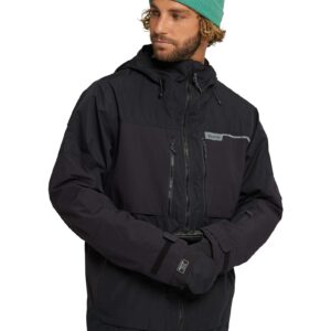 Burton Mens Frostner Jacket, True Black, Large