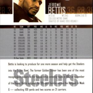 2003 Upper Deck #33 Jerome Bettis NFL Football Trading Card