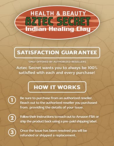 Aztec Secret– Indian Healing Clay 1 lb – Deep Pore Cleansing Facial & Body Mask – The Original 100% Natural Calcium Bentonite Clay – New Version 2