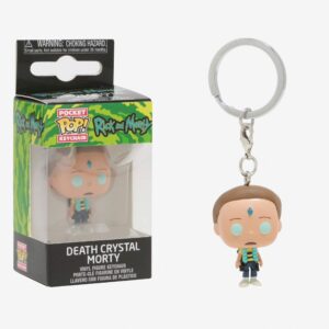 rick and morty pocket pop! keychain death crystal morty