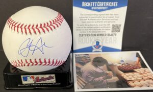 cj abrams washington nationals autographed signed official major league baseball beckett rookie coa