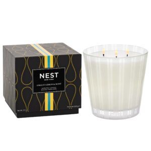 nest new york amalfi lemon & mint scented 3-wick candle