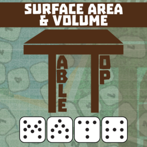 tabletop math -- surface area & volume -- game-based small group practice