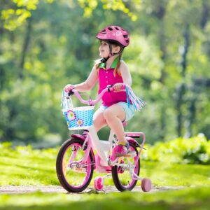 Toddler-Kids Ultralight Helmet with Knee-Elbow-Wrist-Pads - Acorn Pattern Adjustable for Boys Girls Bike Skate Scooter