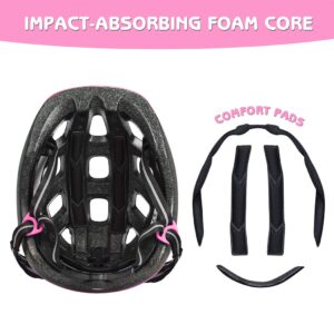 Toddler-Kids Ultralight Helmet with Knee-Elbow-Wrist-Pads - Acorn Pattern Adjustable for Boys Girls Bike Skate Scooter