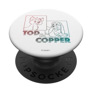 disney the fox and the hound tod & copper gradient popsockets standard popgrip