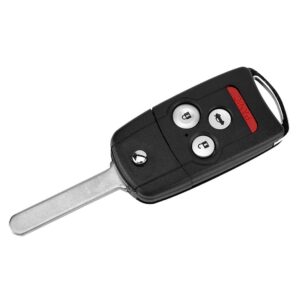 Key Fob Case, 3+1 Button Car Keyless Remote Flip Key Fob Case Cover Shell Fit for TL