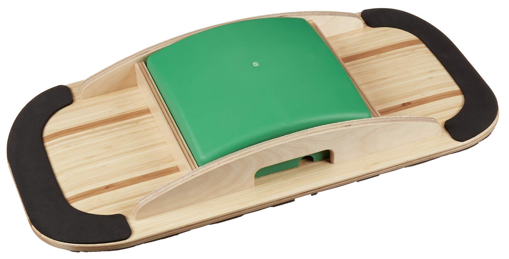 Blue Planet Balance Surfer | Bamboo Balance Board for Office, Standing Desks, Surfing, SUP, Yoga, Exercise! Includes 3 Balance Modules (EVA Foam)