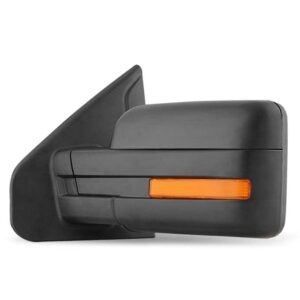 acanii - power heat led signal puddle view mirror driver side original style for 2007-2014 ford f150 f-150 pick up left