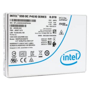 intel/ssd intel corporation ssdpe2kx080t801 dc p4510 series (8.0tb 2.5in pcie 3.1 x4 3d2 tlc) generic single pack