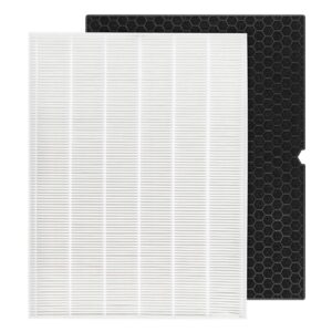 116130 hepa replacement filter h 116130 for winix 5500-2 plasmawave air purifier and models am80 - hepa filter and activated carbon filter combo pack