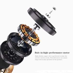 Retractable Ceiling Fan with Light with Bluetooth Speaker Color Changing 36W 42 Inch Music Black Invisible Blades Hidden Bluetooth Ceiling Fan Fandelier Chandelier Light with Remote Control