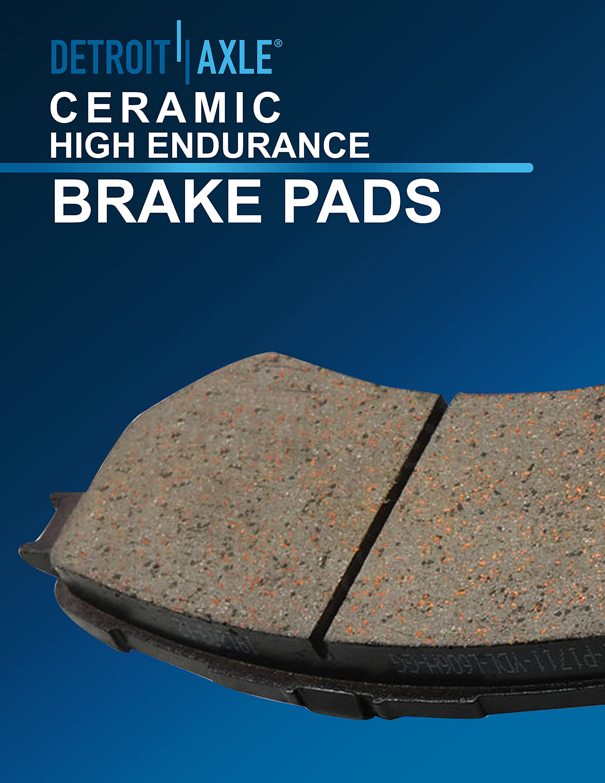 Detroit Axle - Front Brake Kit for 4WD 04-08 Ford F-150 Lincoln Mark LT Drilled & Slotted Brake Rotors 2004 2005 2006 2007 2008 Ceramic Brakes Pads Replacement