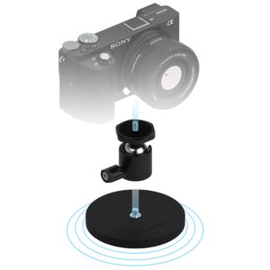 sabrent rubber coated magnetic mount for action cam/cameras and small dslr (cs-mg88)