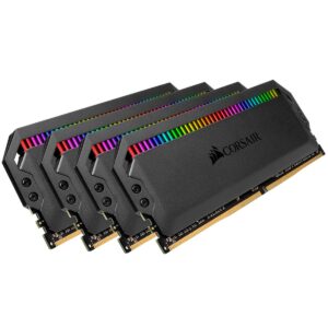 corsair dominator platinum rgb 64gb (4x16gb) ddr4 3600 (pc4-28800) c16 1.35v amd optimized memory – black