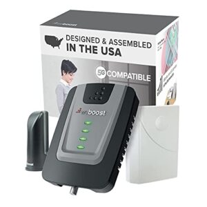 weboost home room - cell phone signal booster | boosts 4g lte & 5g for all u.s. networks & carriers - verizon, at&t, t-mobile & more | made in the u.s. | fcc approved (model 472120)