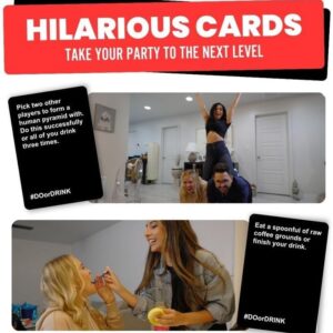 Do or Drink Drinking Card Games for Adults - Fun Adult Games for Game Night & Parties - 21st Birthday Gift & Bachelorette Party Games with 350 Cards & 175 Challenges That Will Get You Drinking