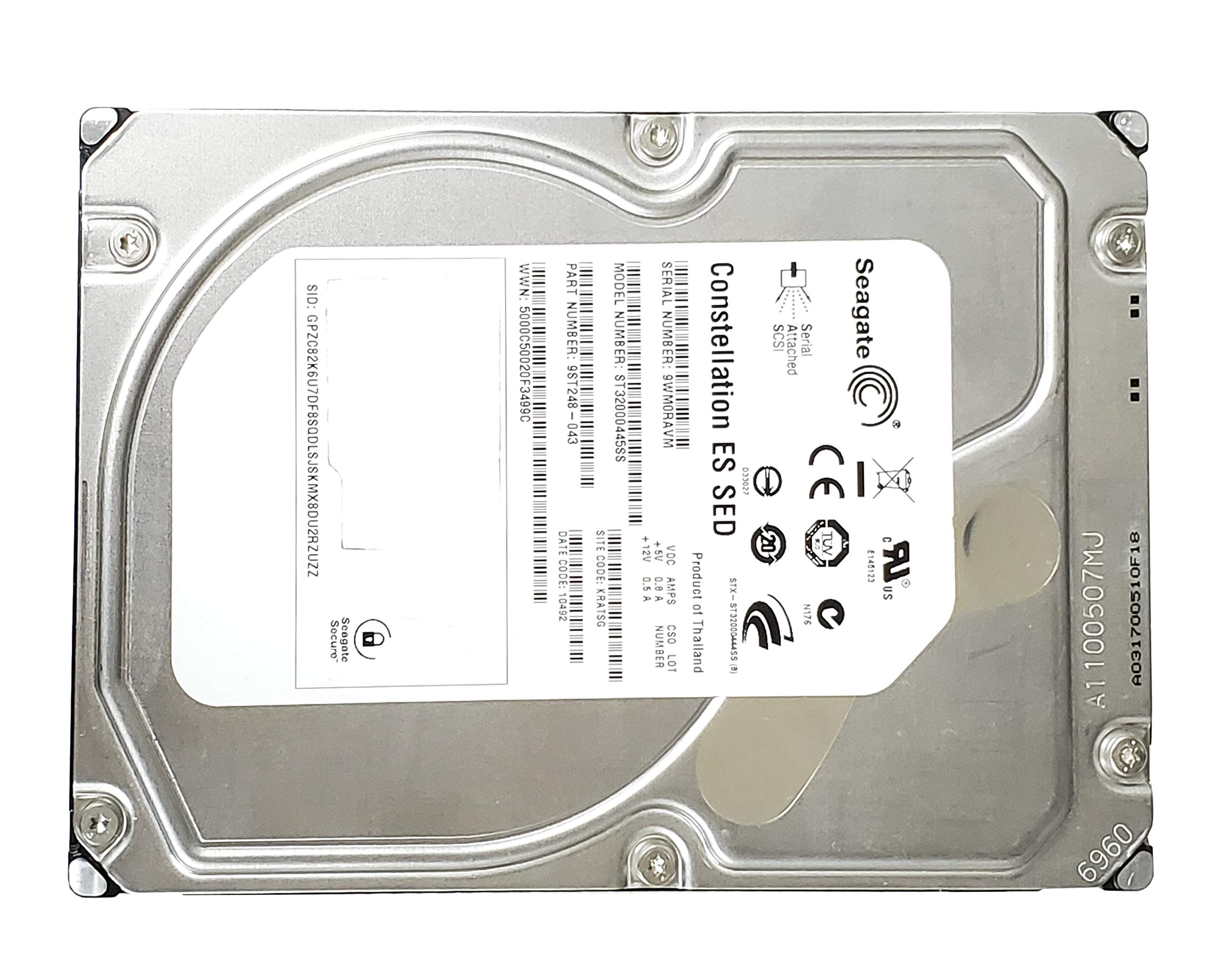 Seagate 2TB 7.2K 3.5" 6Gb/s SAS Hot Swap Hard Drive with Tray Compatible with Dell PowerEdge R710, R720, and R730 Servers (Renewed)