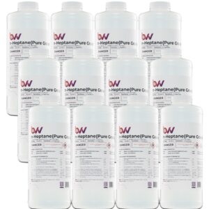 BEST VALUE VACS Lab Grade N-Heptane - Ultra High Purity Solvent - 99.3% Pure Dissolving Heptane Solution - 1 Gallon