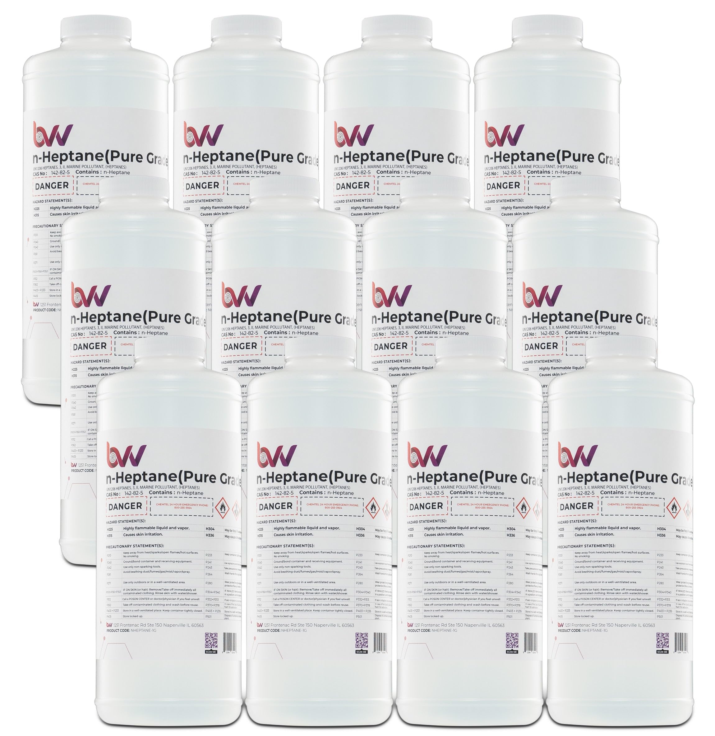 BEST VALUE VACS Lab Grade N-Heptane - Ultra High Purity Solvent - 99.3% Pure Dissolving Heptane Solution - 1 Gallon