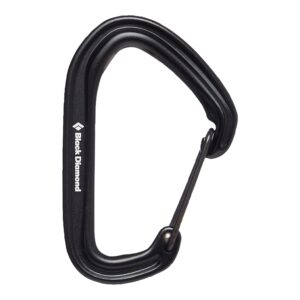 black diamond equipment hotwire carabiner - black