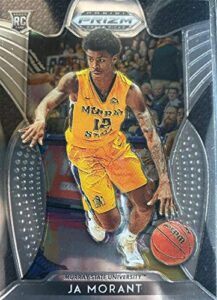 2019-20 panini prizm draft picks - ja morant - murray state university/memphis grizzlies draft pick nba basketball rookie card - rc card #65