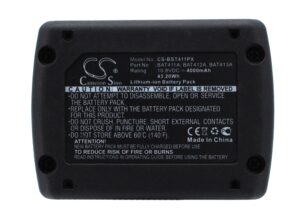 4000mah replacement for bosch bosch gwi 10.8 v-li, bosch gwb 10.8-li, clpk30-120, clpk31-120, clpk40-120 battery, p/n 2 607 336 013, 2 607 336 014, 2 607 336 027