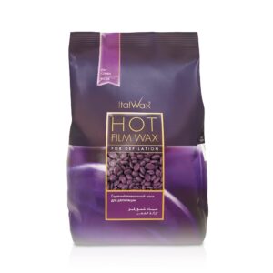 italwax plum - 1kg / 2.2lb - hard wax beads for hair removal - natural formulation ideal for all skin type - fruit aroma - recommended for bikini area and armpits