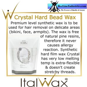 ItalWax Crystal - Hard Stripless Wax Beads 1.65 lbs Bag