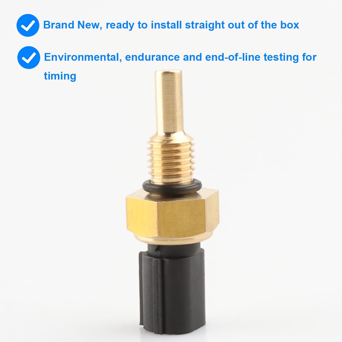 Coolant Temperature Sensor, ECT Temp Sensor 158-0811 1580811 Compatible with Honda Acura - 2003-2007 Accord, 2001-2011 Civic, 2002-2006 CRV RSX, 2003-2011 Element, 2007-2011 Fit, 2005-2008 Pilot, More