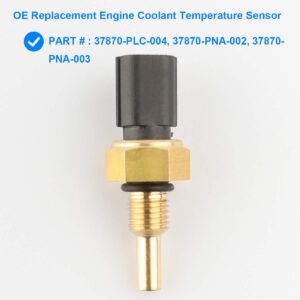 Coolant Temperature Sensor, ECT Temp Sensor 158-0811 1580811 Compatible with Honda Acura - 2003-2007 Accord, 2001-2011 Civic, 2002-2006 CRV RSX, 2003-2011 Element, 2007-2011 Fit, 2005-2008 Pilot, More