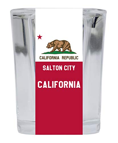 Salton City California Souvenir 2 Ounce Square Shot Glass