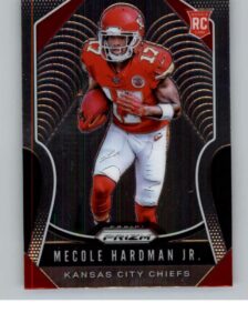 2019 prizm football #345 mecole hardman jr. rc rookie card kansas city chiefs official panini nfl trading card