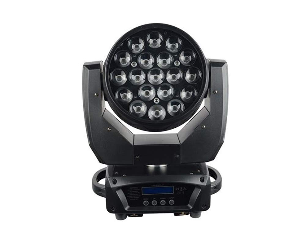 Boulder Pro 19x15W Zoom Beam Wash Moving Head Light for Stage Lighting Effect with RGBW 4in1 LED and DMX Control Dj Disco and Nightclub