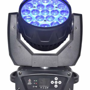 Boulder Pro 19x15W Zoom Beam Wash Moving Head Light for Stage Lighting Effect with RGBW 4in1 LED and DMX Control Dj Disco and Nightclub