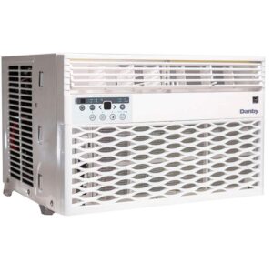 danby dac060eb6wdb 6,000 btu window air conditioner, programmable timer, led display and remote control, ideal for rooms up to 250 square feet, in white