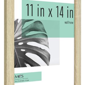 MCS Studio Gallery 11x14 Picture Frame Natural Woodgrain, Rectangle Photo Frame for Photos, Posters & Art Prints (1-Pack)