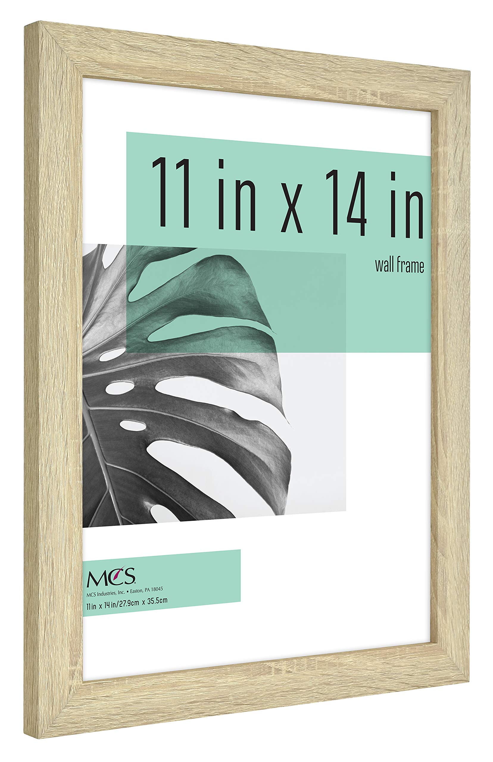 MCS Studio Gallery 11x14 Picture Frame Natural Woodgrain, Rectangle Photo Frame for Photos, Posters & Art Prints (1-Pack)