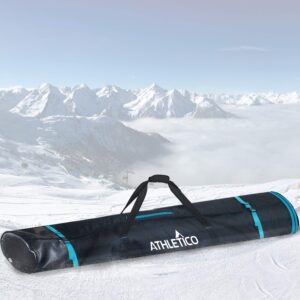 Athletico Dynamic Adjustable Length Ski Bag - Padded Ski Bag Adjusts from 170cm to 190cm