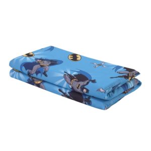 Warner Brothers Batman - Blue, Grey and Yellow Preschool Nap Pad Sheet