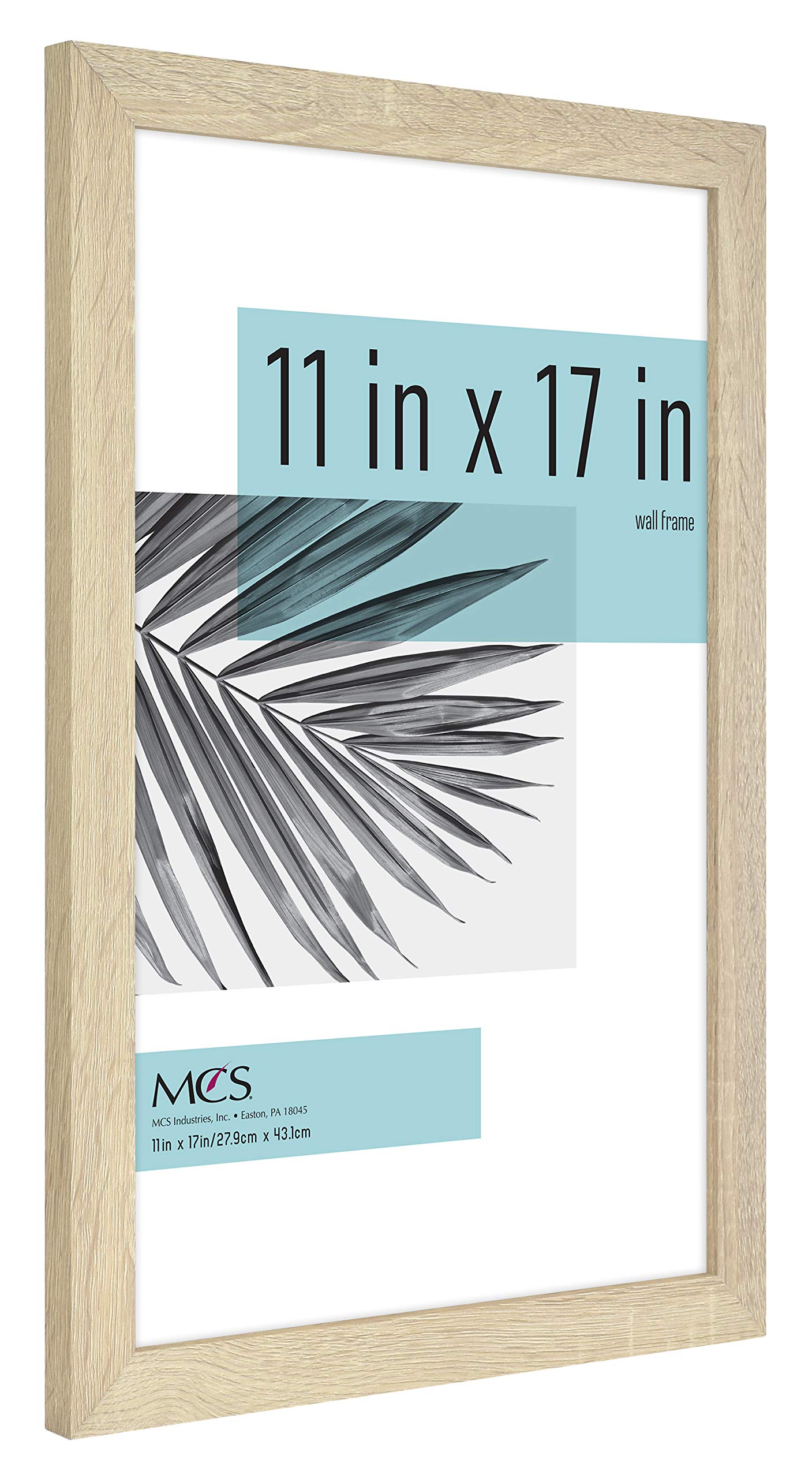 MCS Studio Gallery 11x17 Picture Frame Natural Woodgrain, Rectangle Photo Frame for Photos, Posters & Art Prints (1-Pack)