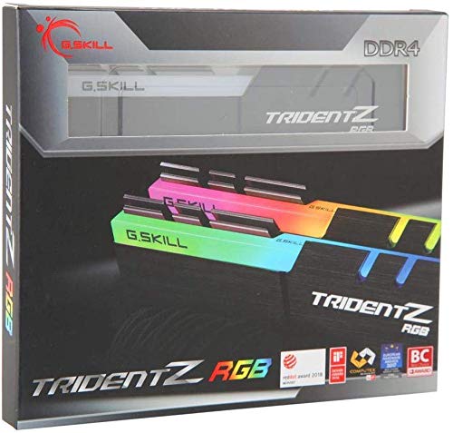 G.SKILL Trident Z RGB Series (Intel XMP) DDR4 RAM 16GB (2x8GB) 3600MT/s CL18-22-22-42 1.35V Desktop Computer Memory UDIMM (F4-3600C18D-16GTZR)