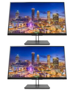 hp z27n g2 27 inch ips led backlit monitor 2-pack, qhd 2560 x 1440 (1js10a8#aba)