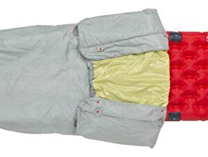 Big Agnes Kings Canyon UL (Primaloft) Ultralight Camping Quilt, Gray/Palm