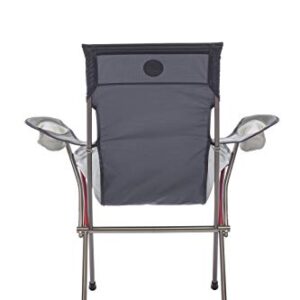 Big Agnes Big Six Armchair - High & Wide Luxury Camp Chair, Asphalt/Gray