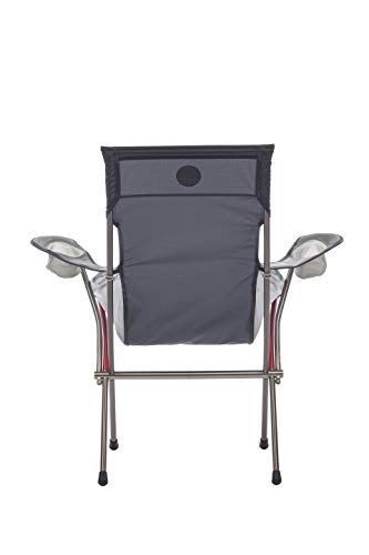 Big Agnes Big Six Armchair - High & Wide Luxury Camp Chair, Asphalt/Gray